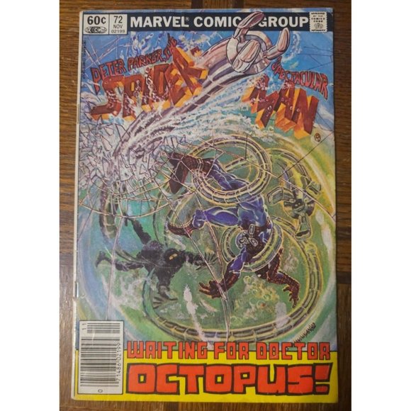 Other | Peter Parker Spectacular Spiderman 72 Newsstand Doc Ock Cover ...